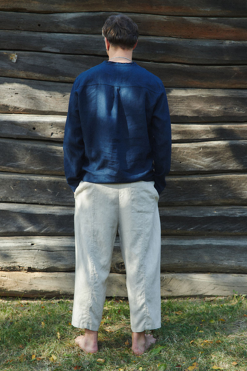 COCOS men's relaxed fit linen pants | Manufacture de Lin